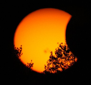 Setting Sun Partial Eclipse - Sky & Telescope