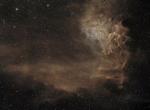 Flaming Nebula - Sky & Telescope