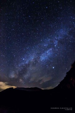 The Milky Way and the Summer Triangle Rising from Telica Volcano. - Sky ...