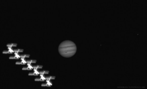 ISS passing next to Jupiter - Sky & Telescope