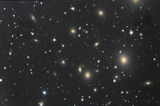 PERSEUS GALAXIES CLUSTER - PERSEUS A NCG 1275 - Sky & Telescope - Sky ...