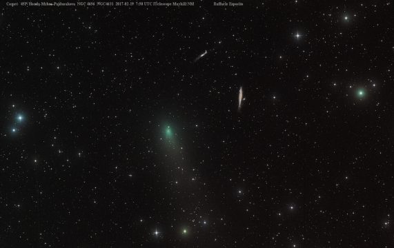 Comet 45P Honda-Mrkos-Pajdusakova NGC 4656 NGC4631 - Sky & Telescope ...