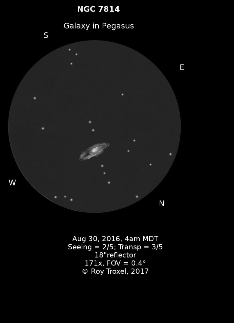 Galaxy NGC 7814 in Pegasus - Sky & Telescope - Sky & Telescope