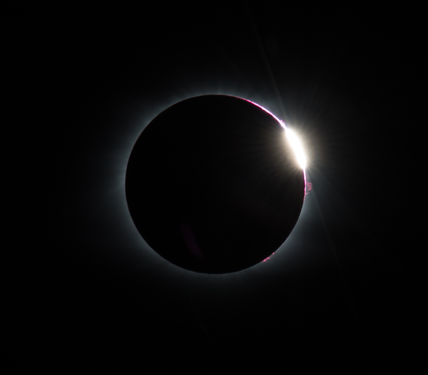 2017 Eclipse with small diamond and solar prominence - Sky & Telescope ...