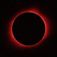 Infrared image of 2017 total solar eclipse near end of totality - Sky ...