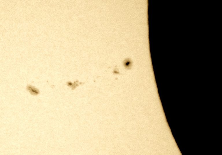 Moon eclipsing sunspot group AR2671 - Sky & Telescope - Sky & Telescope