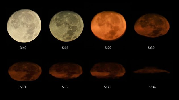 Moon setting over the Atlantic Ocean - Sky & Telescope - Sky & Telescope