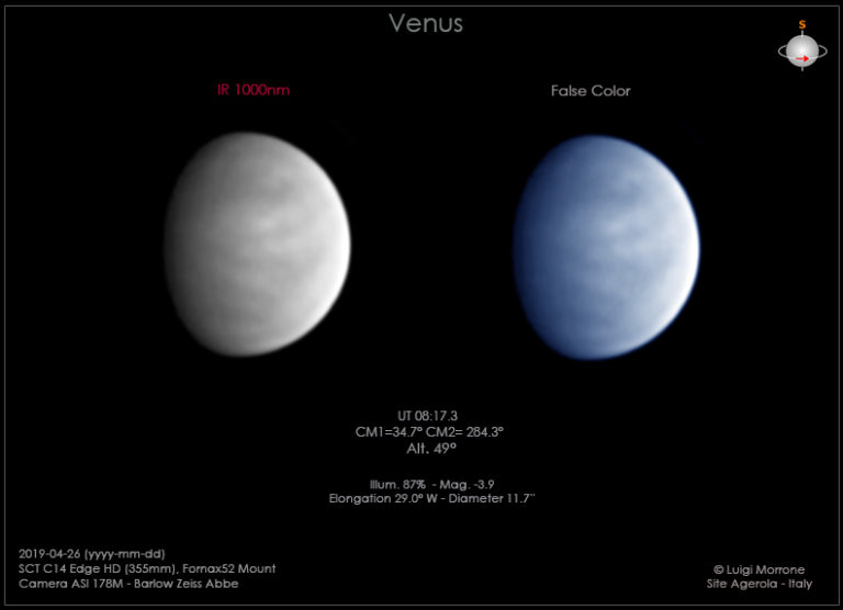 Venus in the Infrared Band - Sky & Telescope - Sky & Telescope