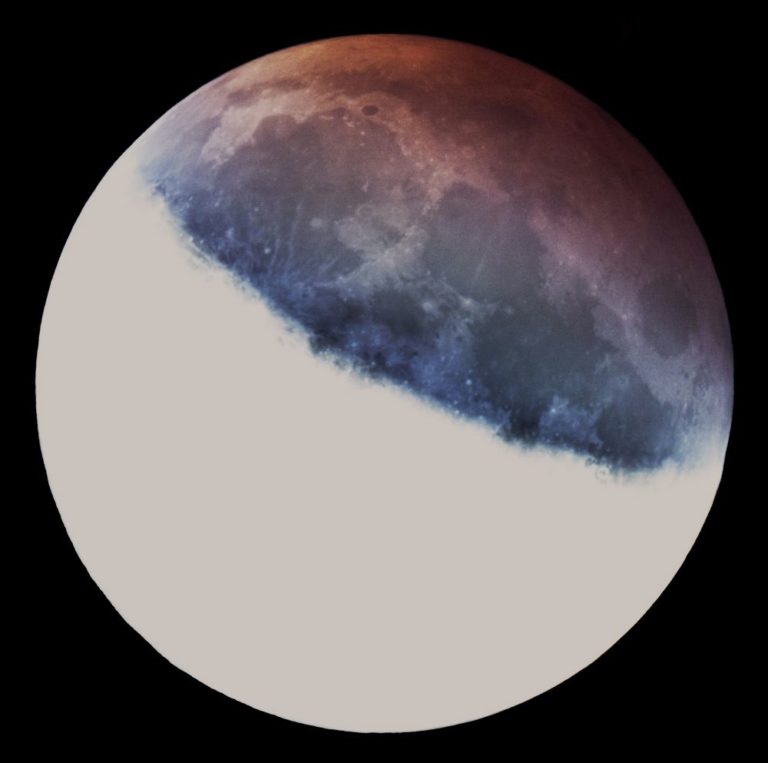 The Earth casts its shadow onto the Moon - Sky & Telescope - Sky ...