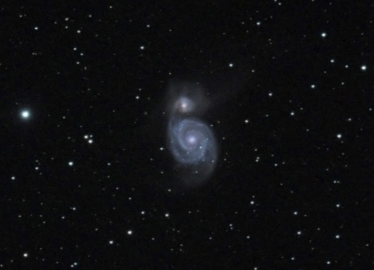 Whirlpool Galaxy, M51, NGC 5194, NGC 5195 - Sky & Telescope - Sky ...
