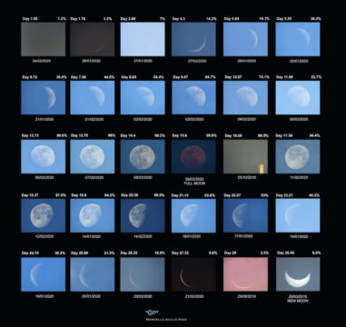 All the Moon phases shot during the daylight - Sky & Telescope - Sky ...
