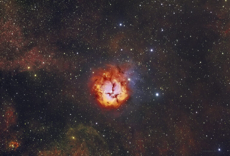 TRIFID NEBULA IN HUBBLE PALETTE - Sky & Telescope - Sky & Telescope