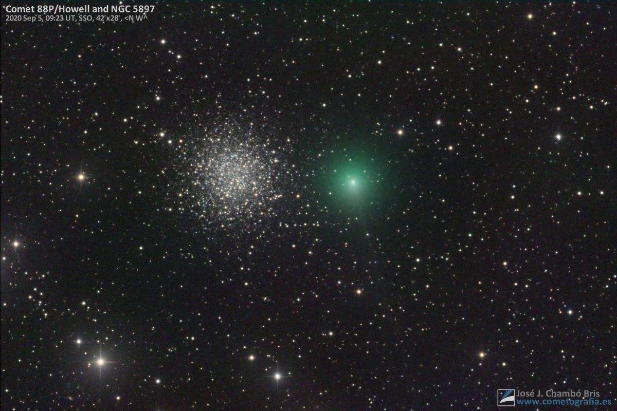 Comet 88P/Howell and globular cluster NGC 5897 - Sky & Telescope - Sky ...