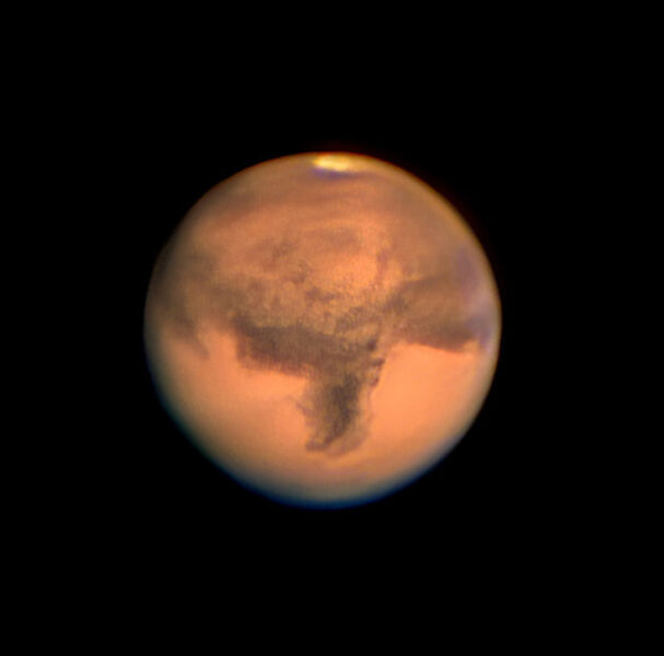 Dusty Mars! dust activity over Syrtis Major - Sky & Telescope - Sky ...