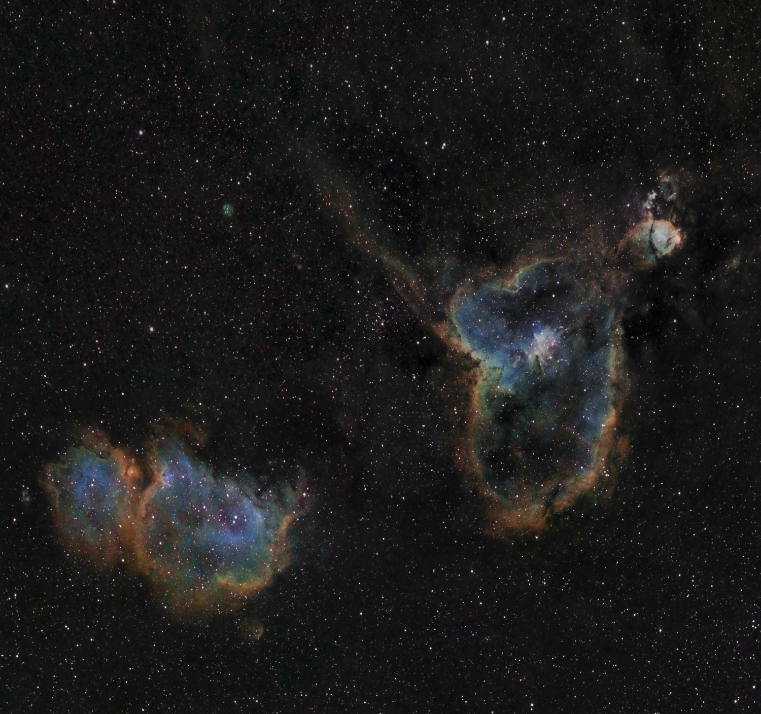 IC1805/IC1848 mosaic - Sky & Telescope - Sky & Telescope