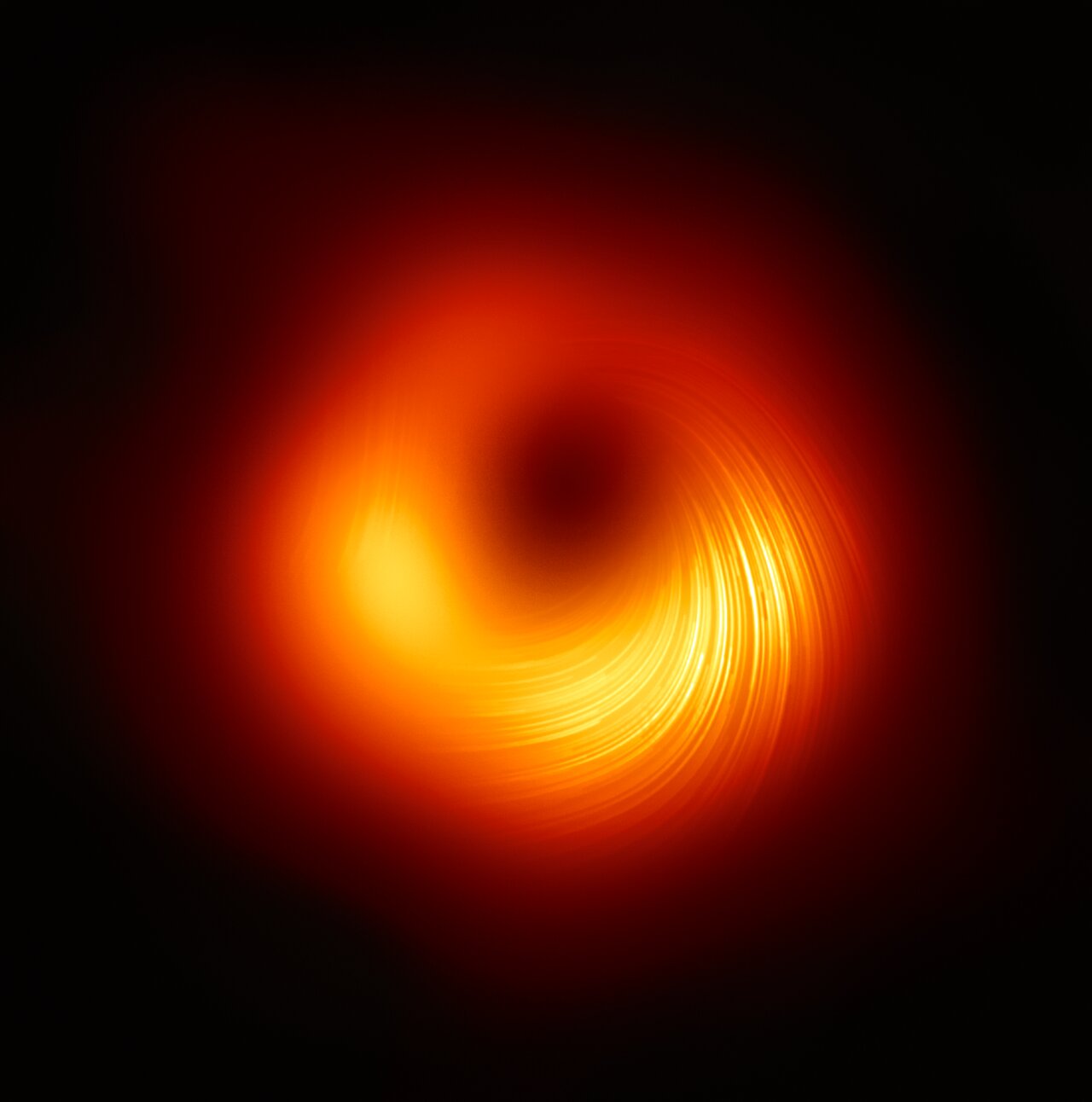Astronomers Detect Strong Magnetic Fields Around M87’s Black Hole - Sky ... Astronomers Detect Strong Magnetic Fields Around M87’s Black Hole - Sky ...