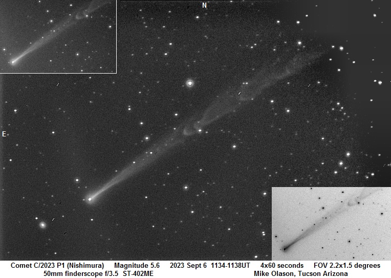 Comet C/2023 P1 (Nishimura) on 2023 September 6 - Sky & Telescope - Sky ...