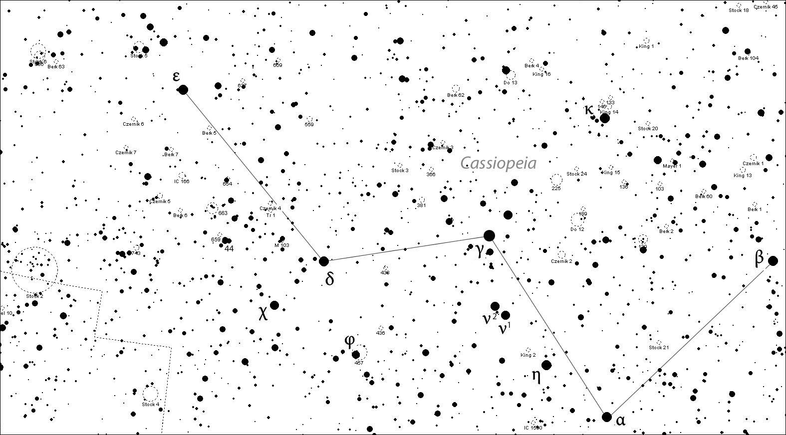 Discover a Dozen Clusters in the "W" - Sky & Telescope - Sky & Telescope