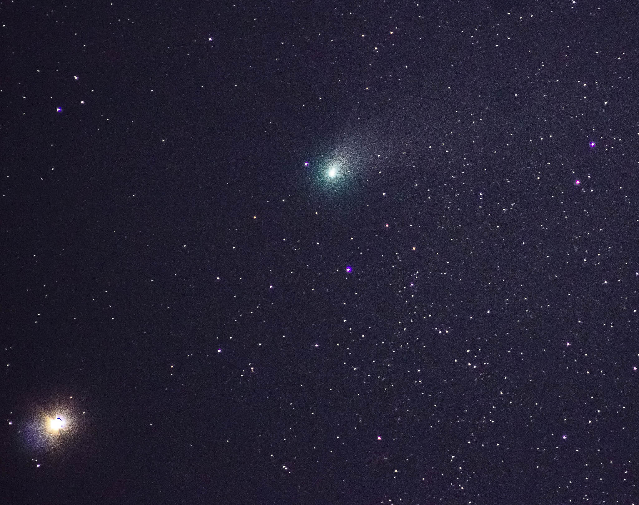 Comet 2022C3 and Mars - Sky & Telescope - Sky & Telescope