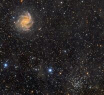 The Fireworks Galaxy and NGC 6939 - Sky & Telescope - Sky & Telescope