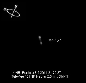 Porrima, Gamma Virginis | Miroslav Matousek - Sky & Telescope - Sky ...