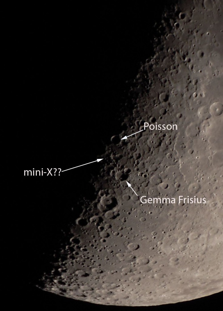 Lunar mini-X ? | Jim Fakatselis - Sky & Telescope - Sky & Telescope