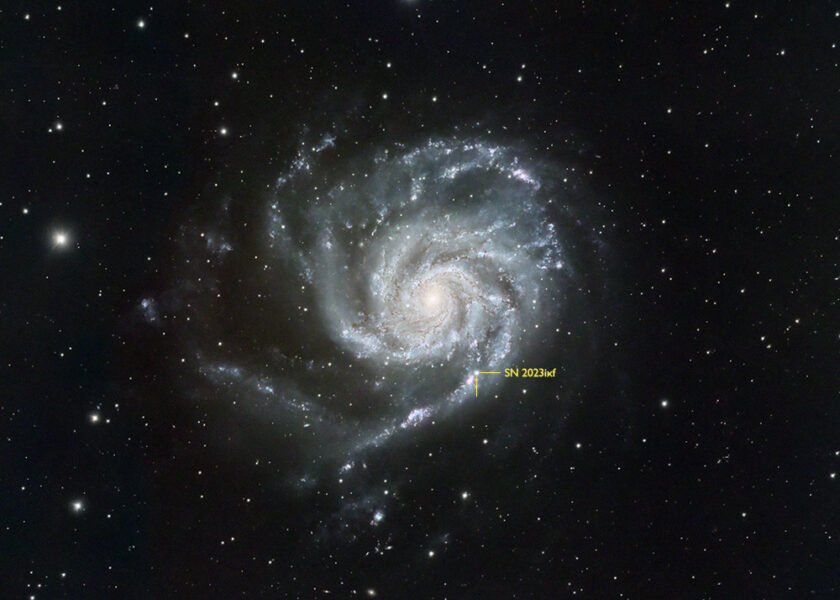 SN 2023ixf in Messier 101 - Sky & Telescope - Sky & Telescope