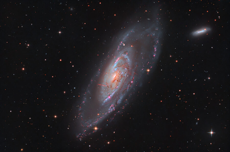 M106 with 15 hours of Ha - Sky & Telescope - Sky & Telescope