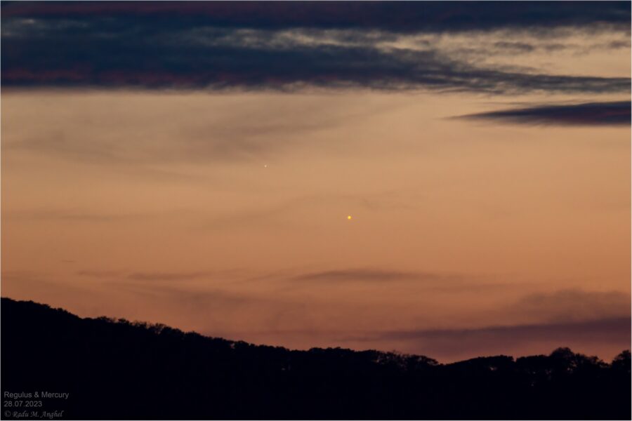 Blue Regulus meets Mercury - Sky & Telescope - Sky & Telescope