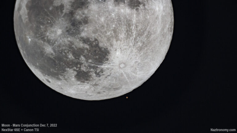 Moon and Mars Conjunction from Boston - Sky & Telescope - Sky & Telescope