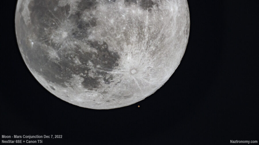 Moon and Mars Conjunction from Boston - Sky & Telescope - Sky & Telescope