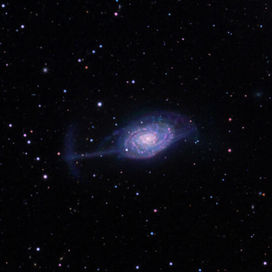Ha-enhanced Umbrella Galaxy NGC 4651 - Sky & Telescope - Sky & Telescope