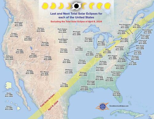 Where to See the Two Great North American Eclipses - Sky & Telescope ...