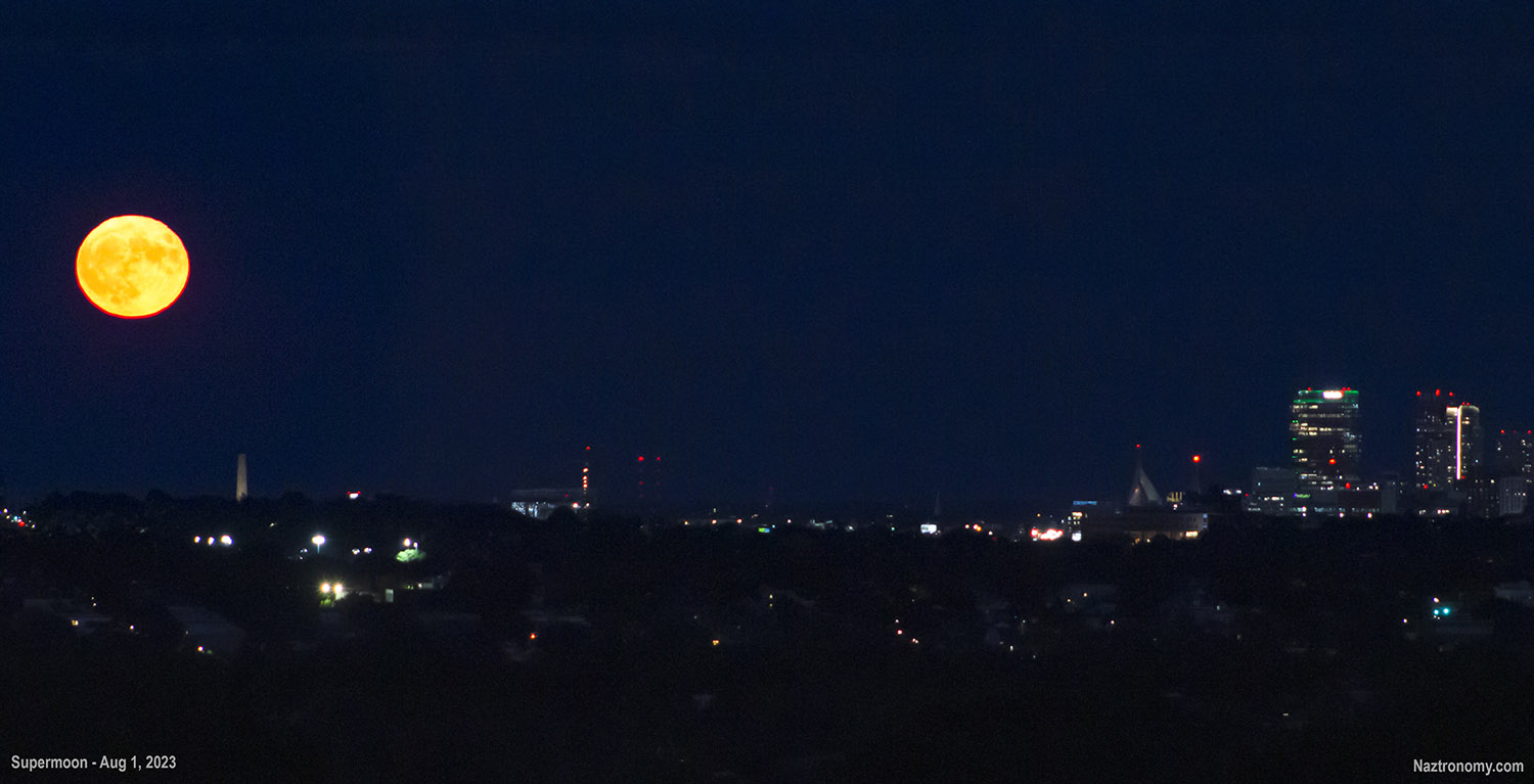Supermoon rising by Boston - Sky & Telescope - Sky & Telescope
