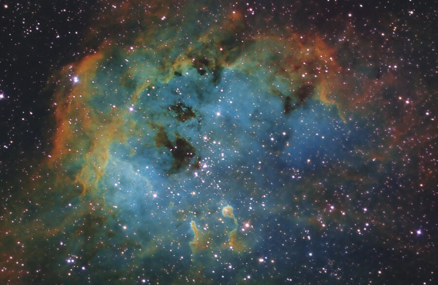 Tadpole Nebula in SHO - Sky & Telescope - Sky & Telescope