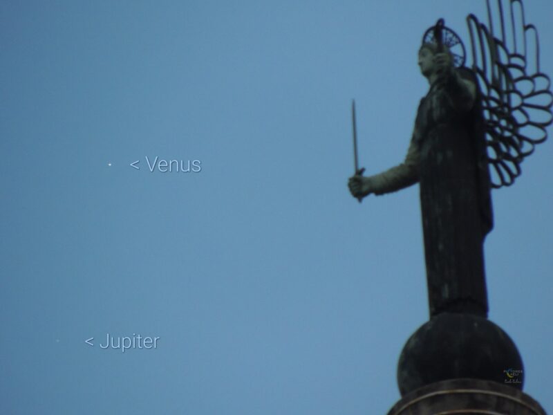 Venus and Jupiter conjunction above Rome - Sky & Telescope - Sky ...