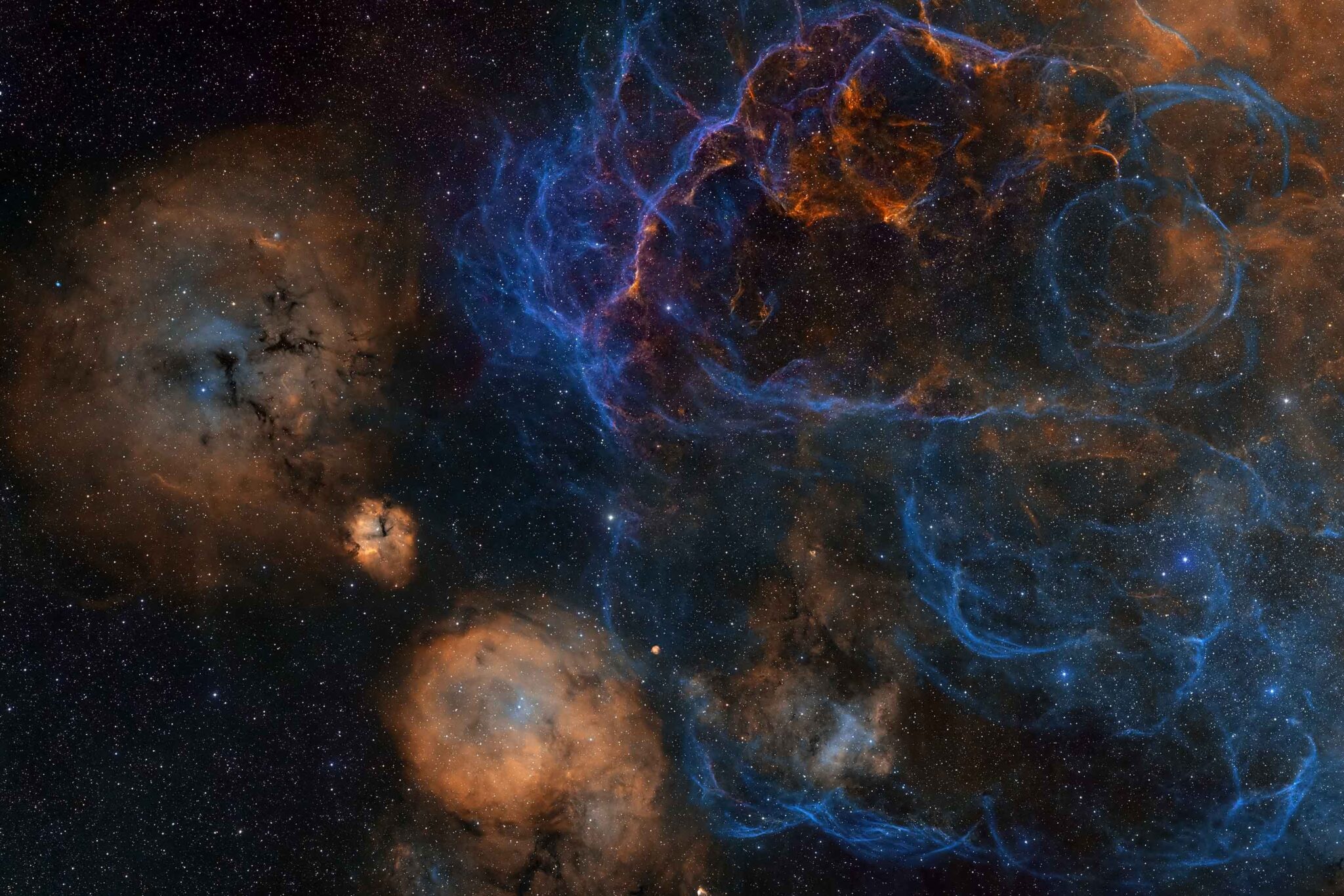 Mosaic of Vela Supernova Remnant and Gum Nebulae - Sky & Telescope ...