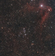 LYNGA 2 OPEN CLUSTER (bottom left) AND THE DEVILS TOWER NEBULA - RCW 85 (top right) - Sky ...